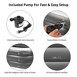 Hydraflate 63"x33" Inflatable Bathtub Adults, Cold Plunge Tub, Ice Bath Tub For Athletes, Foldable Bathtub, Portable Bathtub Adult, Collapsible Bathtub, Freestanding Bath for Indoor or Outdoor Use