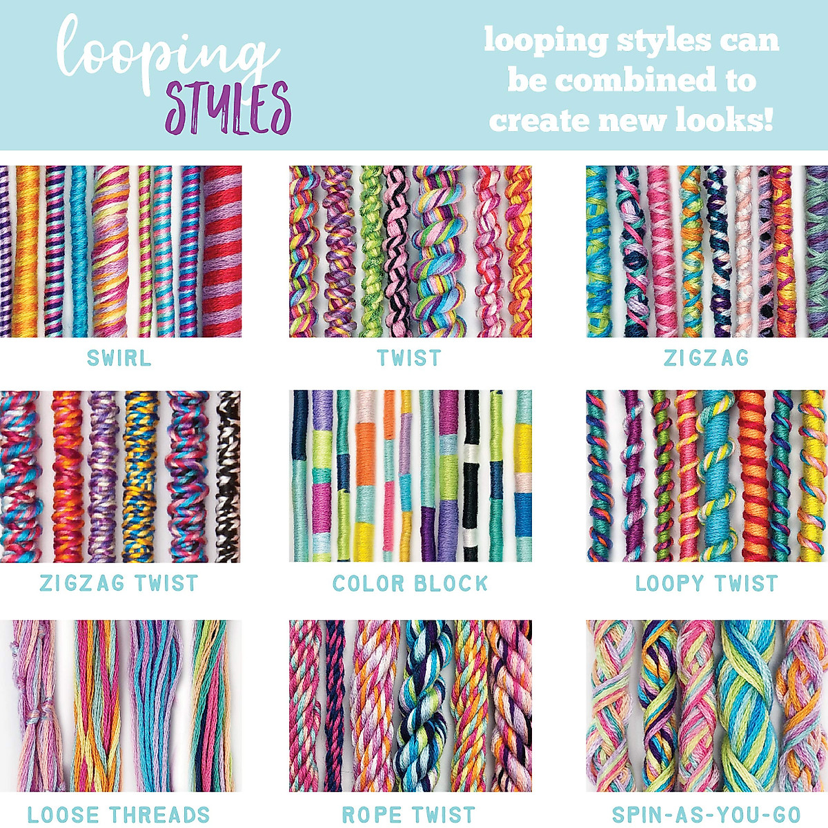 Loopdedoo DIY Kids Bracelet Maker Kit - Make Bracelets in Minutes for Birthdays, Friendship Day, Christmas Gifts - Award Winning Craft Kit for Ages 8 & Up