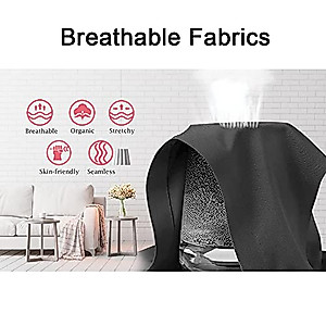 SSSLine Women's Cotton Thongs, Seamless Thongs for Women, Soft Breathable Stretch Panties, 6 Pack Cotton Full Coverage Underwear (Medium, Black)