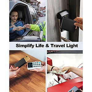 Mag Safe Wallet with Double-row Magnets - Minimalism Leather Mag Safe Card Holder - Slim Magnetic Wallet for iPhone 14/13/12 Series Model and Magsafe Case - Max Fit 3 Cards