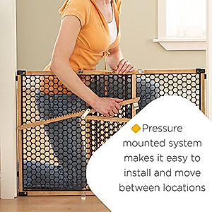 Safety 1st Eco-Friendly Nature Next Bamboo Gate, Bamboo and Black, Fits Spaces between 28" and 42" Wide