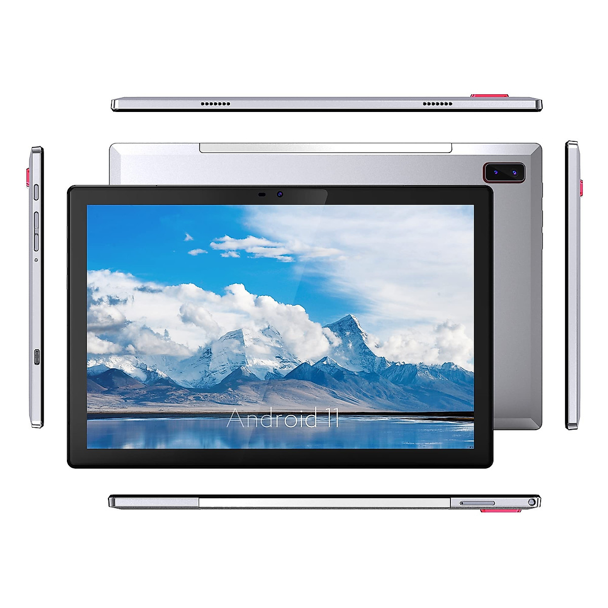 BYYBUO SmartPad T10 2023 Full HD 10.1 inch Android 12 Tablet, Octa-Core 2.0 GHz Processor, New Upgrade 7000mAh Battery Capacity, 64GB ROM 1920x1200 Resolution, 2.4G+5G WiFi,Bluetooth,GPS,FM,Gray