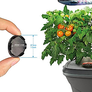 Ulrempart Plant Spacer Kit (25 Pack) for AeroGarden Plant Deck Openings, Platform Cover Lid Accessories, Compatible with Harvest, Bounty, Farm, Extra, Ultra All Models Grow Deck Openings, Gray Color