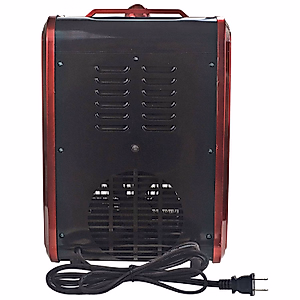 Comfort Zone 1,200W Electric Mini Fireplace Space Heater with Realistic 3D Flame, Stay-Cool Body, Carry Handle, Overheat Sensor, and Safety Tip-Over Switch, Ideal for Home, Bedroom, & Office, CZFP1