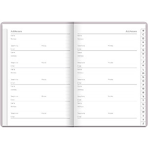 Letts Pastel A6 Address Book Stone