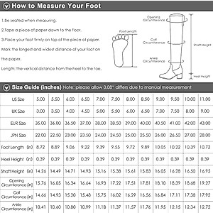 DREAM PAIRS Women's Wide Calf Knee High Boots, Fur-lined Low Hidden Wedge Boots, URA-W, BLACK/SUEDE, Size 10