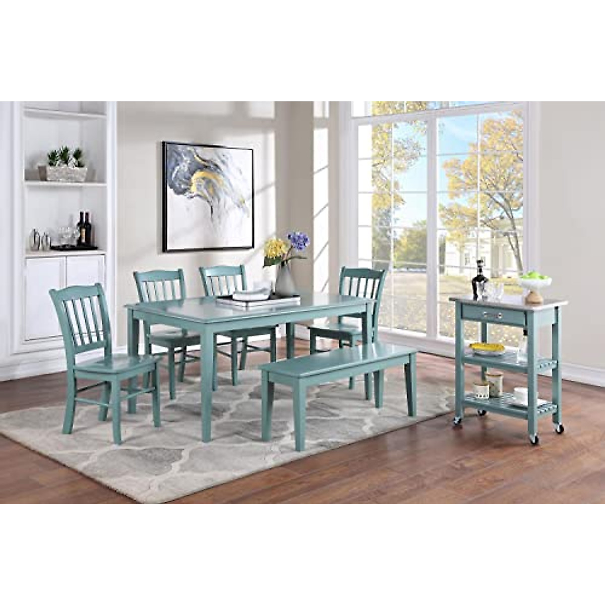 Boraam Colorado Rectangular Dining Table, Aspen Valley