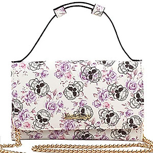 Show Story Women's Purple Night Sky Purse Wallet Clutch Handbag Cross-body Bag Card Case Coin Case,FB90009RD00