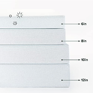 ZINUS 12 Inch Green Tea Cooling Gel Memory Foam Mattress, King, Fiberglass Free, Cooling Gel Foam, Pressure Relieving, CertiPUR-US Certified, Mattress in A Box, White