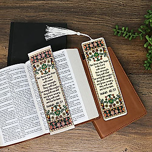 Fabric Bible Bookmark with Bonus Tassel Bookmark - Isaiah 40:31: Those Who Hope in The Lord Bible Book Markers - Christian Bookmarks for Women & Men - Religious Bookmarks - Christian Gifts for Women