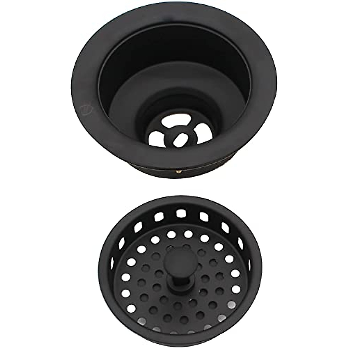 Westbrass CO134-62 10" Classic 1-Lever Cold Water Dispenser Faucet Kit with Filter, 2-Pack Replacement Cartridges, Kitchen Sink Strainer & Disposal Trim Set, Matte Black