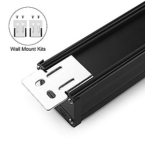 Long Heavy Duty 16 Outlet Large Metal Garage Workshop Multi Wide Industrial Power Strip. 6FT Cord 15A, 125V, 1875W (Black)