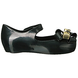 Mini Melissa Kids' Mini Ultragirl Sweet Iv Mary Jane Flat,Black,10 Regular US Toddler