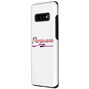 Galaxy S10+ "Persevere" inspirational Ombre graphic design Case
