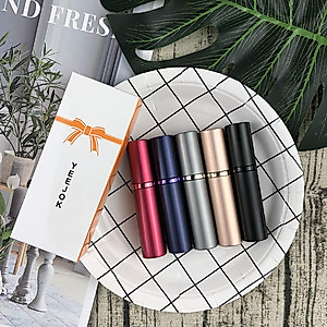 YEEJOK Travel Essentials for Women Men, Travel Perfume Bottles Refillable, Perfume Atomizer Spray Container, Mini Portable Easy Pump Refilled 5ml Bottle for Flying,Purse,Travel,Vaction Essentials