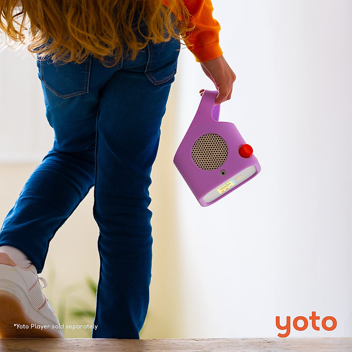 Yoto Player Protective Adventure Jacket - Silicone Carry Case Protects Your Childs Yoto Player from Small Bumps and Wear and Tear - Lilac Petal