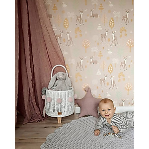 WIKLIBOX Rattan Pully Toy Basket - Handcrafted European Wicker Luggy Toy Storage - Natural, Durable & Stylish Organizer - Perfect for Kids' Rooms, Nurseries & Playrooms | Pink with Pom Poms