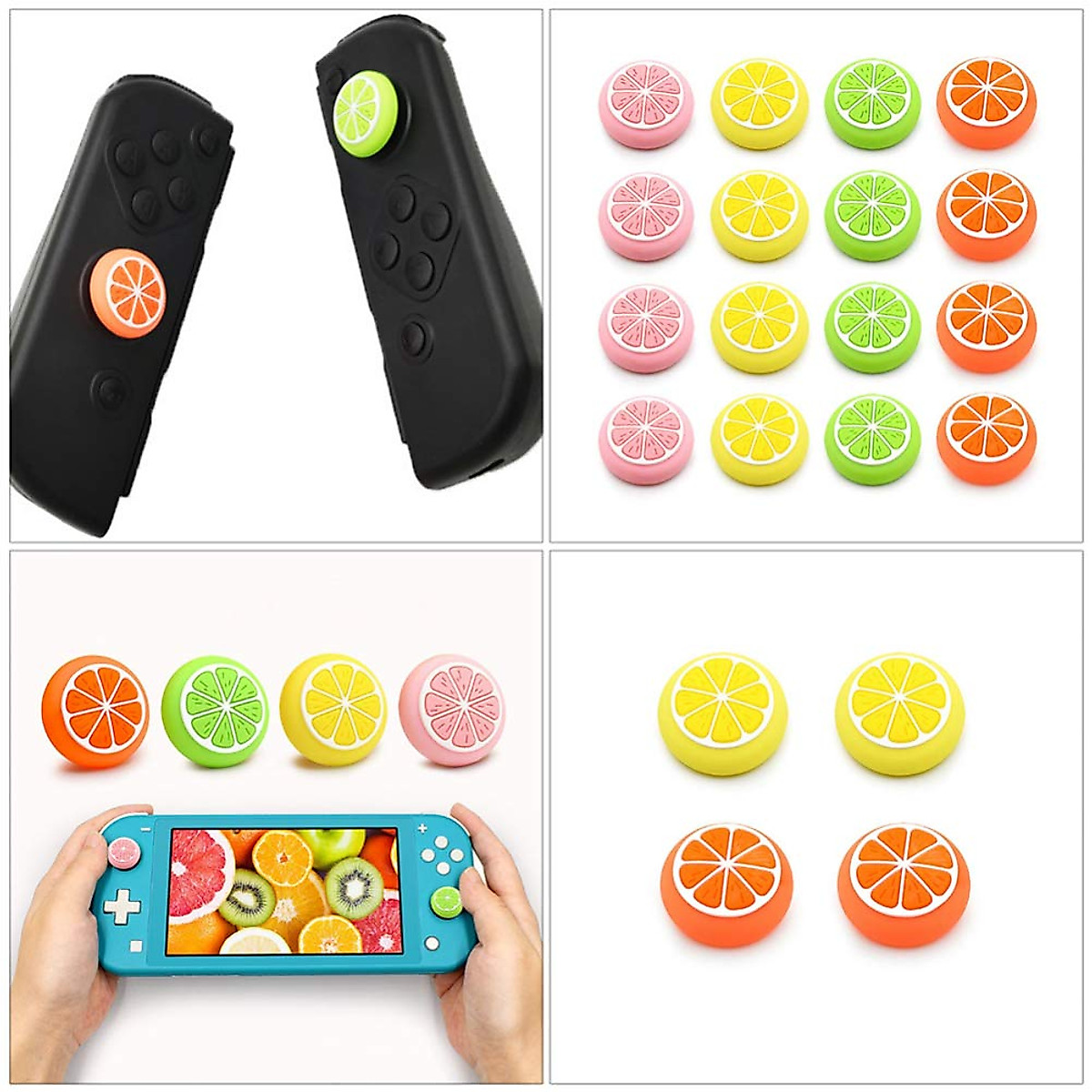 8pcs Handle Button Cap Joystick Grip Button Cover Joystick Caps for Joystick Cover Joystick Grip Button Cap Thumb Stick Cap Joystick Thumb Grip Joystick Protective Caps