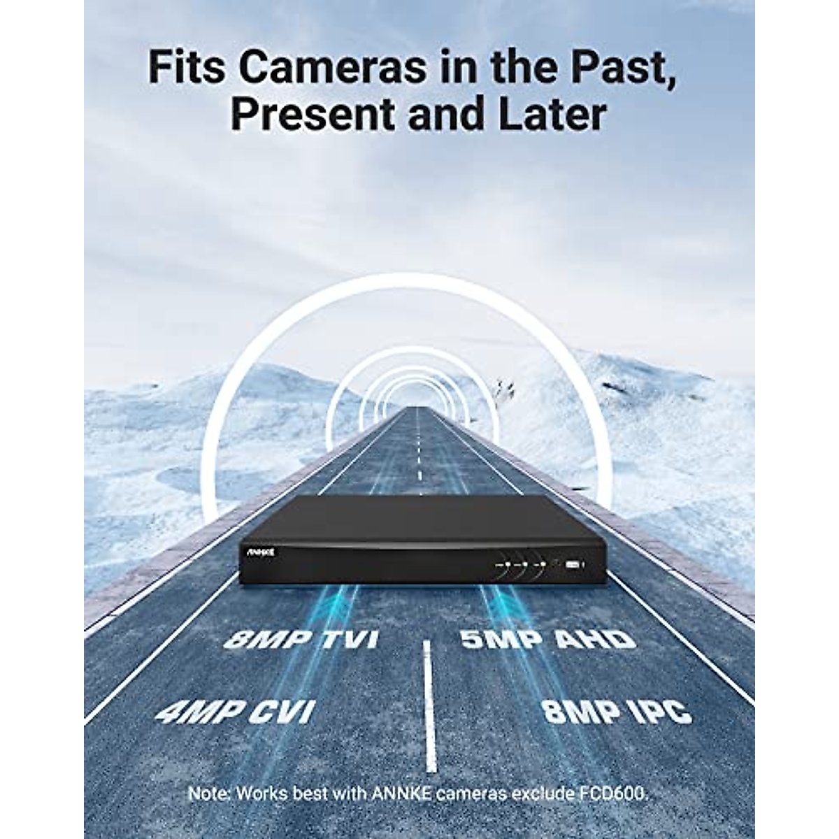 ANNKE 4K 8 Channel AI DVR with Human/Vehicle Detection, 5-in-1 H.265+ Security Digital Video Recorder Works with Alexa, Supports 8CH Analog and 4CH 8MP IP Cameras for Home CCTV System, 1TB Hard Drive