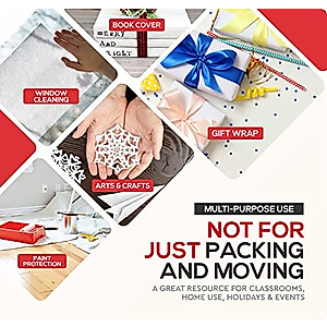 Packaging Paper (~ 5LB Bulk Pack) Size ~ 27" x 17" Unprinted Clean Newsprint Paper Sheets Ideal for Moving, Shipping, Box Filler, Wrapping and Protecting Fragile Items - Made in USA