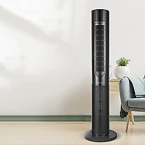 Outdoor Garden Heater 2000W Tower Fan Heater 48 inches - 2 in 1 Heating and Cooling Portable PTC Ceramic Electric Heater with Remote Control, 2 Heat Settings Patio Heater (Color :