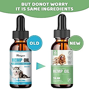 Hemp Oil for Dogs and Cats - Helps Anxiety Stress Pain Inflammation Relax Sleep Calm Aggressive Arthritis Allergies Seizures Skin Joint Hip - Treats Chews Pill Tincture - Organic Pet Calming Drops