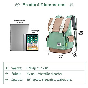 WindTook Laptop Backpack for Women Computer Bag 15 Inch College Bookbag Travel Backpack Purse Daypack Work Bagpack with USB Port