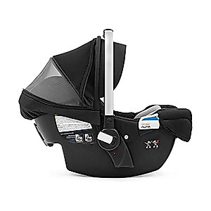 Stokke PIPA by Nuna Car Seat, Black - Ergonomic Design - Effortless Installation - Adjustable Safety Harness & Side Impact Protection - for Babies Up to 32 lbs./32 in. - Base Included