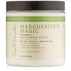 Carol's Daughter Marguerite's Magic Restorative Conditioning Cream for Thick Curly Natural Hair- Hair Moisturizer for Dry, Damaged Hair – Made with Shea and Cocoa Butter, 8 oz