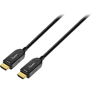 Rocketfish™ - 100' 4K UltraHD/HDR in-Wall Rated Active Fiber Optical HDMI Cable - Black