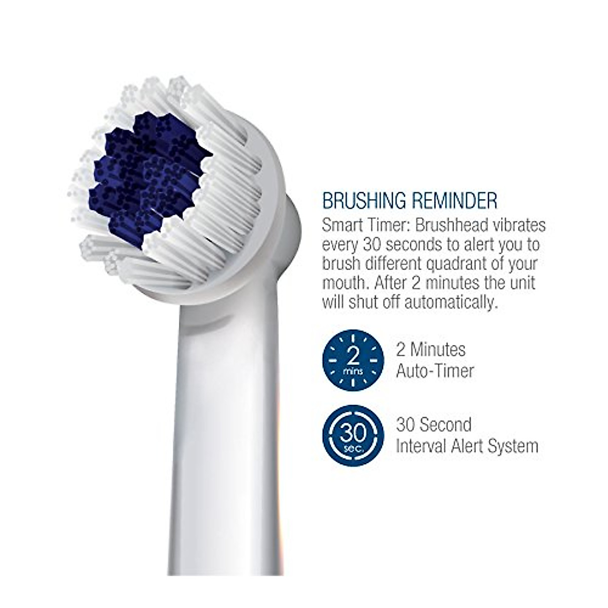 Pursonic RET200 Power Rechargeable Electric Toothbrush With UV Sanitizing Function, 12 Brush Heads Included