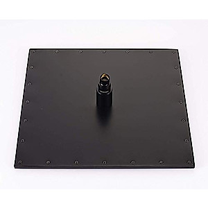 NeierThodore LED 16 Inch Square Shower Head Replacement with Rotatable Ball，Oil Rubbed Bronze