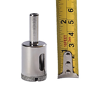 7/8 Inch Diamond Drill Bit for Glass, Triple-Coated Alloy Steel Tile Drill Bit for Ceramic, Porcelain, and Countertops