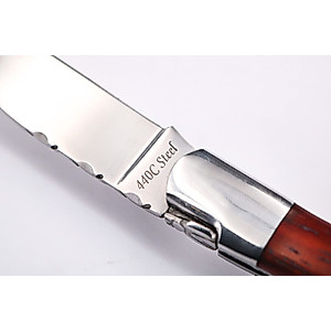 Dura Knives Dk-04 Luxembourg Original French Laguiole Knives Pocket Folding Knife Paddock wood Handle 5.6" Closed