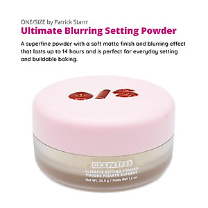 One Size by Patrick Starrr Ultimate Blurring Setting Powder - Universal Translucent for Fair to Medium Dark Skin - Superfine Face Loose Powder Makeup, Matte Finish