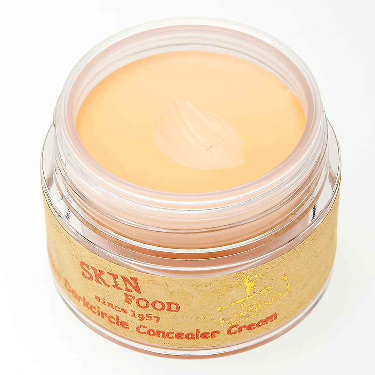 SKINFOOD Salmon Dark Circle Concealer Cream #1 - Concealer for Dark Circles - Under Eye Concealer for Dark Spots and Wrinkles - Full Coverage Under Eye Concealer - 0.35 Oz/10 g (Salmon Blooming)