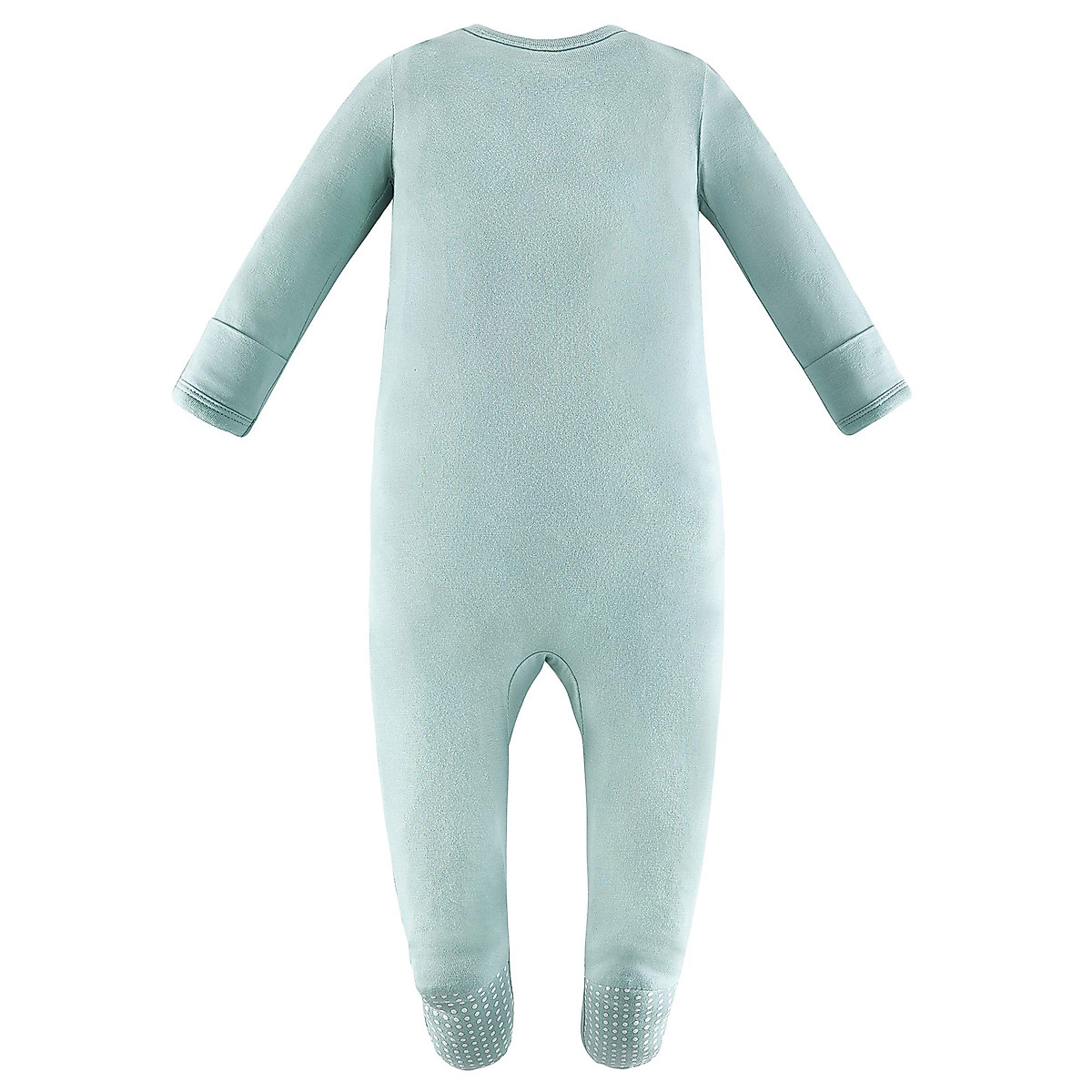 Owlivia Rayon Made from Bamboo Footie Pajamas, Baby Boy Girl Sleep 'N Play, Zip Front Footed Sleeper Pjs(3-6 Months, Apua) Aqua