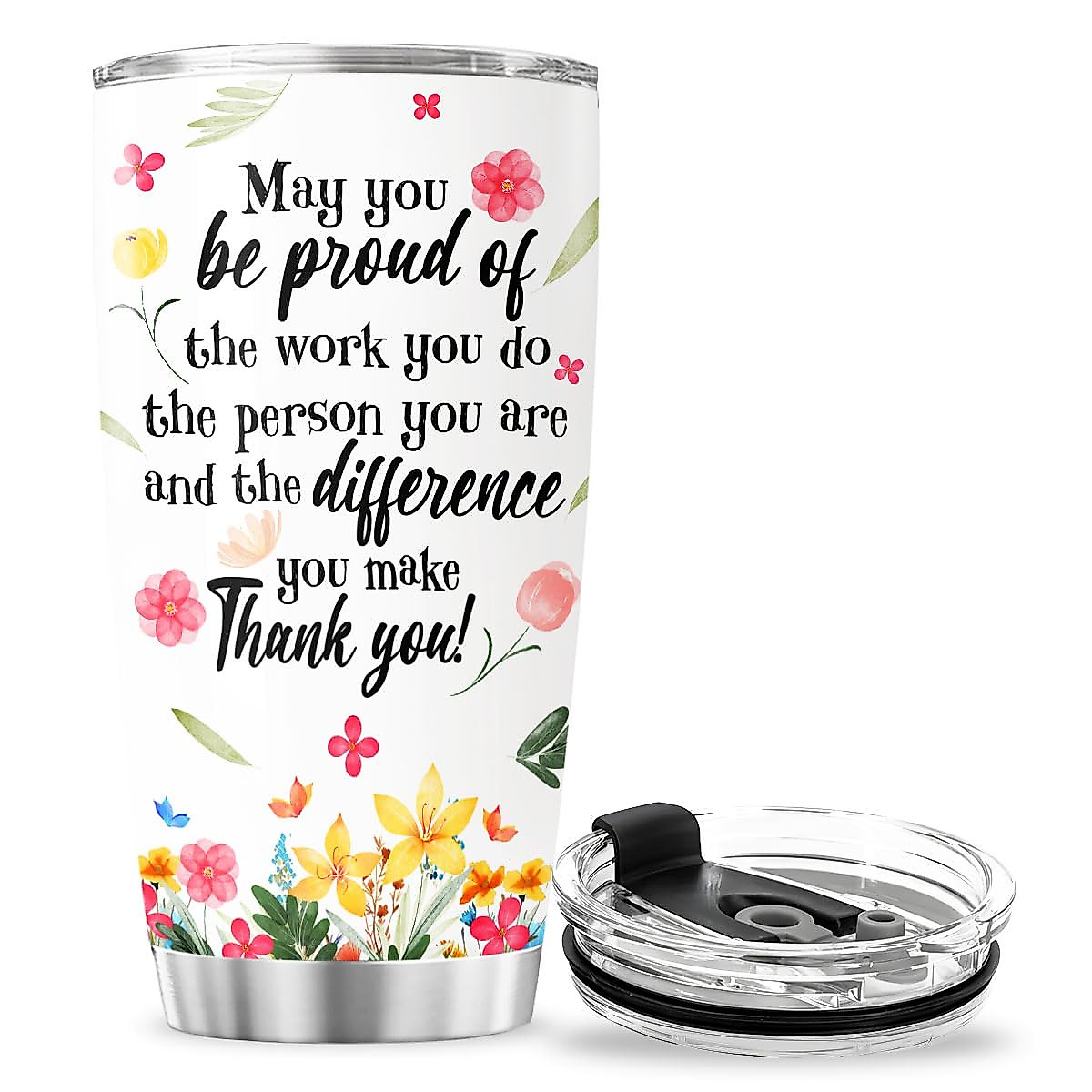 JENOIS Cups Nursing Week For Tumblers School Nurses Women Coffee, Nurse Life Motivational, Tumbler 20 Oz With Lid And Straw, Nurse Gifts