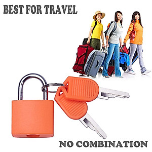Padlock (8 Pack) Small Padlock with Key for Luggage Lock, Backpack, Gym Locker Lock, Suitcase Lock, Classroom Matching Game and More