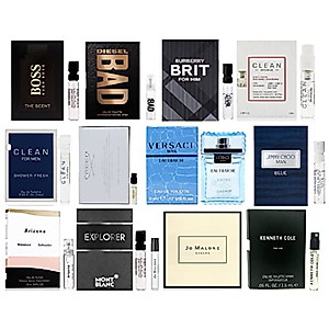 12 Men's Designer Cologne Sample Vial