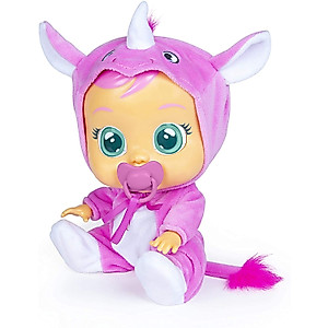 Cry Babies Sasha The Rhino Baby Doll, Amazon Exclusive, Pink