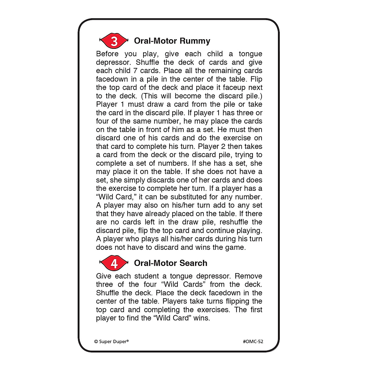 Super Duper Publications | Can Do Oral-Motor Fun Deck Flash Cards | Educational Learning Resource for Children