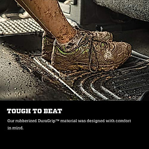 Husky Liners X-act Contour Floor Mats | Fits 2015 - 2024 Ford F-150 SuperCrew/SuperCab (Includes 2022 - 2024 Lightning Model) | Front Row, 2-pc Black - 53341