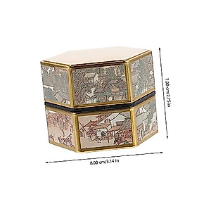 Didiseaon metal cookie tin snack container metal can with lid snacks container coffee bean jar loose leaf tea storage round tea tin tea bag holder teabags organizer tea and coffee organizer