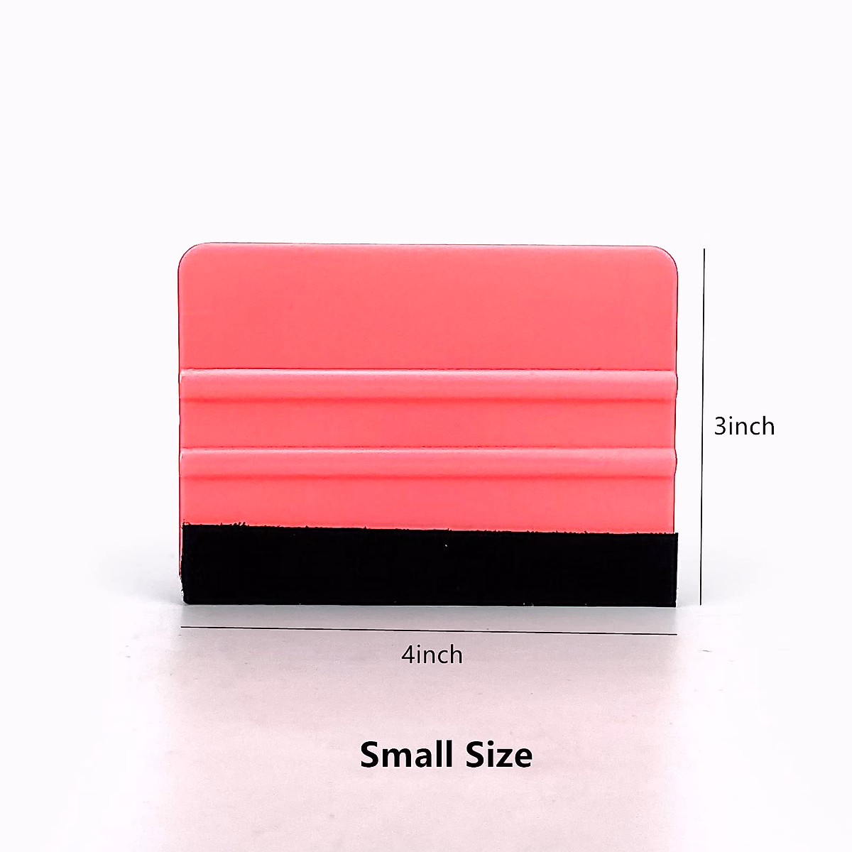 Umaki 2Piece Plastic Vinyl Scraper Car Tint Film Tools Decal Applicator with Micro Fiber Felt, Scratchless Durable Plastic Squeegee for Craft Adhesive Vinyl, Automotive Vinyl Film Wrap Graphic, Pink