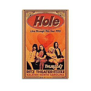 SHOKHI Hole 1995 Tour Poster Rock Band Poster Retro Poster Poster Decorative Painting Canvas Wall Posters and Art Picture Print Modern Family Bedroom Decor Posters 12x18inch(30x45cm)