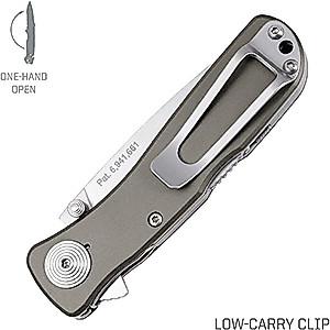 SOG TWI8-CP Twitch II 6.20 Inch EDC Folding Knife, silver