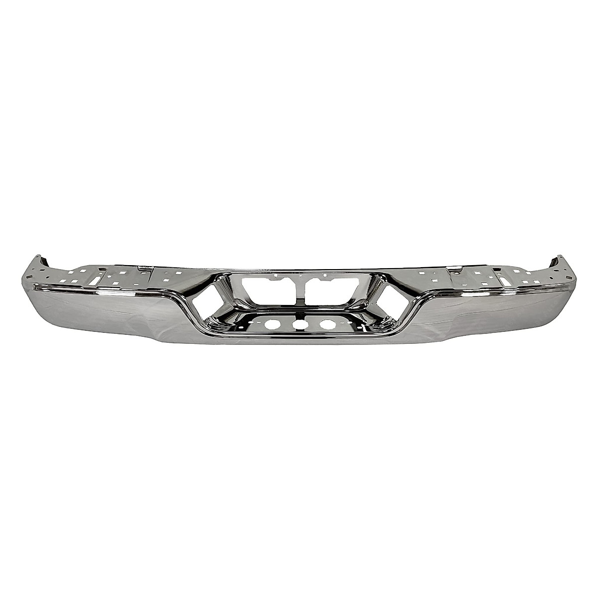 BUMPER-KING Rear Bumper Compatible with 2007-2013 Toyota Tundra Pickup 07-13 TO1102244 Chrome without Park Assist