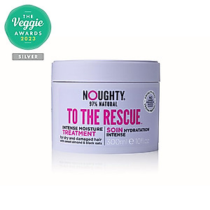 Noughty 97% Natural To The Rescue Treatment Mask, Hydrating Formula for Dry, Frizzy and Damaged Hair, with Sweet Almond and Black Oat, Sulphate Free Vegan Haircare 300ml