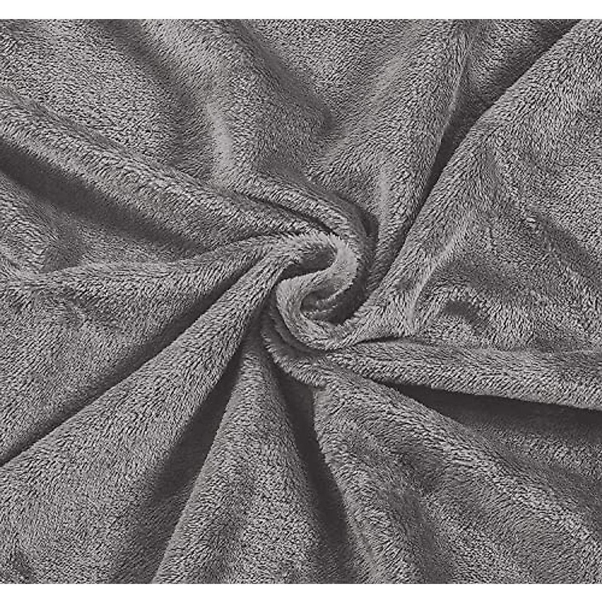 Fleece Throw Blanket Twin Size Fuzzy Lightweight Warm Soft Plush Blanket for Couch, Bed, Chair | Cozy Microfiber Reversible 50x60 Sherpa Throw Blanket for Kids, Adults, Pets (Charcoal Grey)